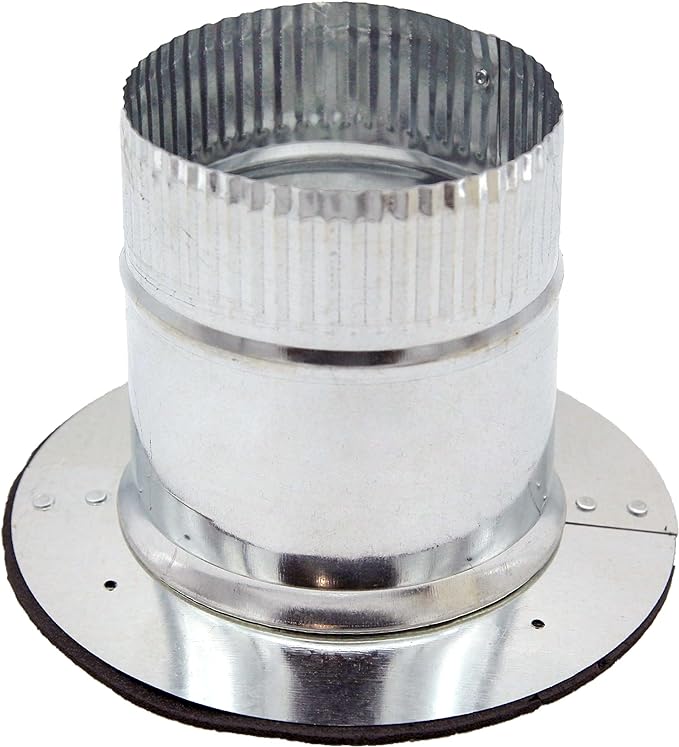 7" Round Side Takeoff With Air Tight Stick on Base - HVAC Premium