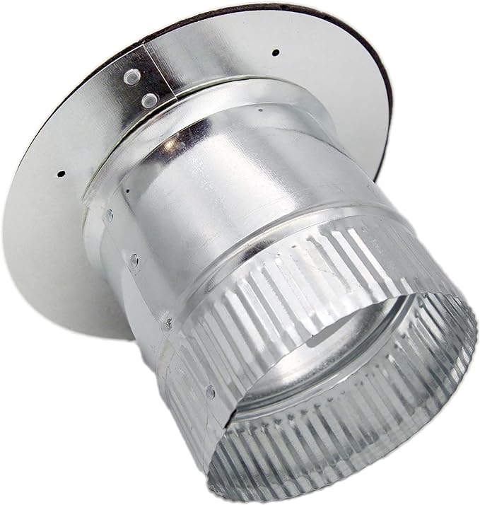 7" Round Side Takeoff With Air Tight Stick on Base - HVAC Premium