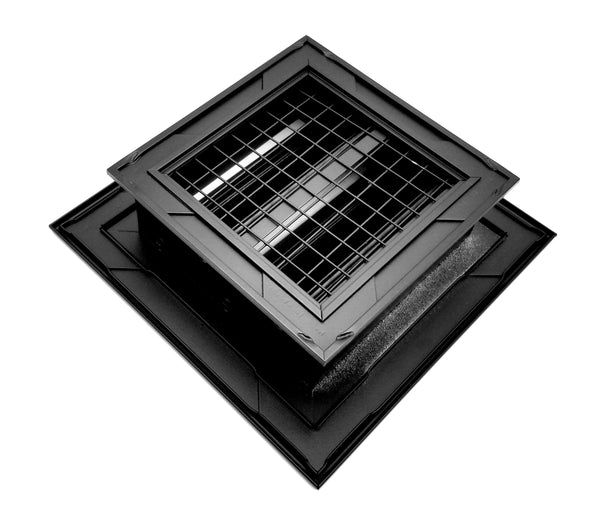 16"w X 16"h Aluminum Outdoor Weather Proof Louver - HVAC Premium