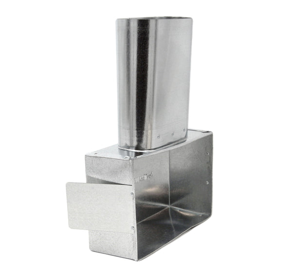 Oval Stack Head - 10" X 6" - 7" - Compatible with Duct 7" - HVAC Premium